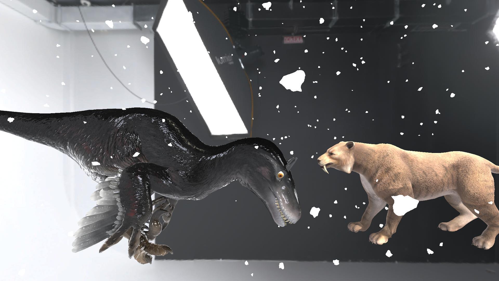 utahraptor vs smilodon